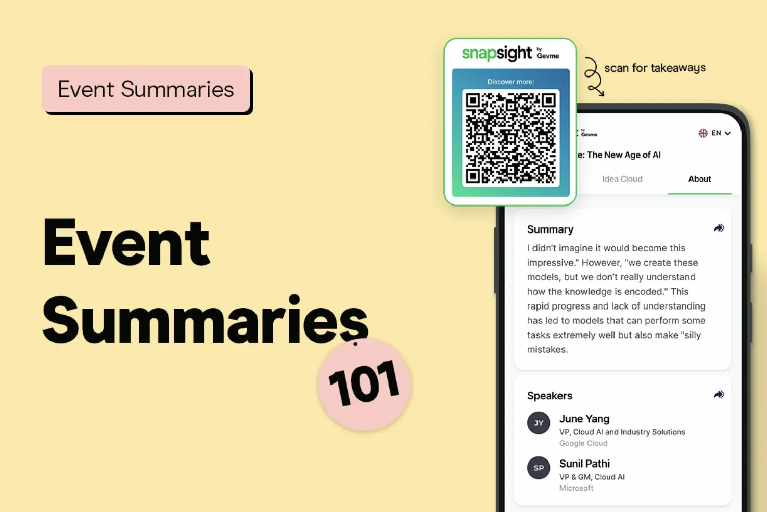 Event Summaries: Capture Takeaways & Insights in Real-Time